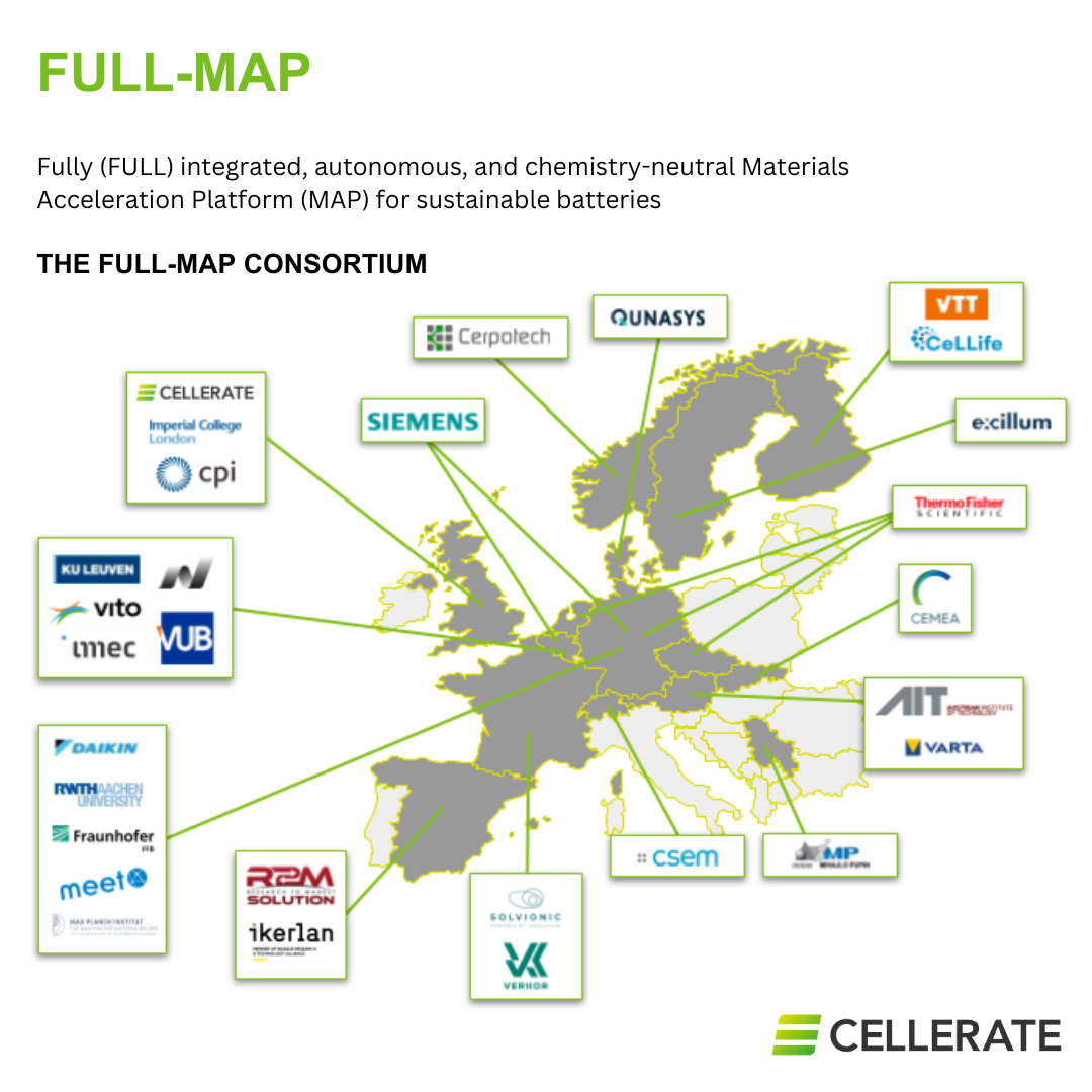 Cellerate Joins FULL-MAP Battery Project